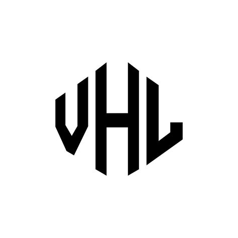 Vhl Letter Logo Design With Polygon Shape Vhl Polygon And Cube Shape