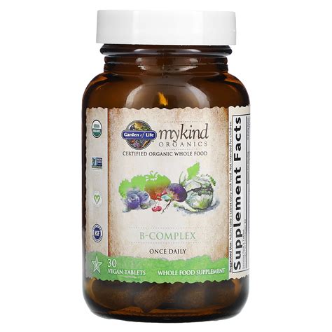 Garden Of Life MyKind Organics B Complex 30 Vegan Tablets