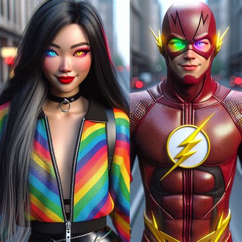 Rainbow Raider Mesmerizes Flash By Thesirenspell On Deviantart