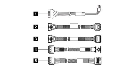 Thinksystem Sr665 V3 2 5 Chassis Front Bp1 Sas Sata Cable Option Kit Serverproven
