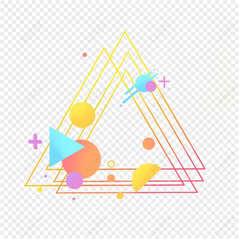 색 삼각형 라인 멤피스 배경 일러스트만화로마 교황 Png 일러스트 무료 다운로드 Lovepik