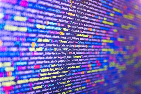 Web Programming And Bracket Technology Background Computer Program