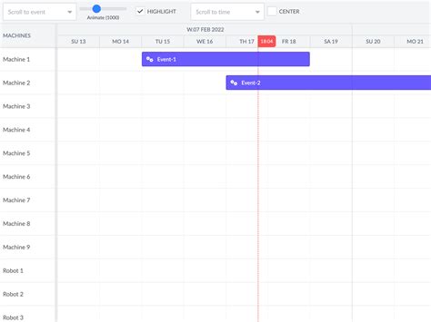 Bryntum Scheduler Scroll To Demo