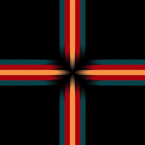 Premium Vector Three Color Halftone Lines Cross