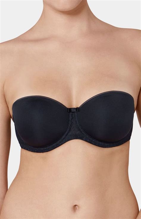 Triumph Beauty Full Essential WDP gładki usztywniany biustonosz bardotka