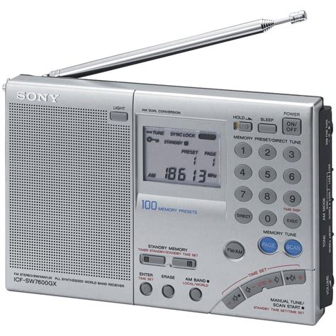 Sony Icf Sw7600gr Amfm Shortwave World Band Receiver Portable Radio