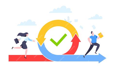 Premium Vector Agile Development Methodology Business Concept Flat