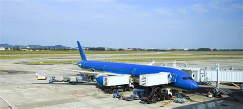 Process Of Pre Flight Service And Handling Luggage And Catering Loading At International