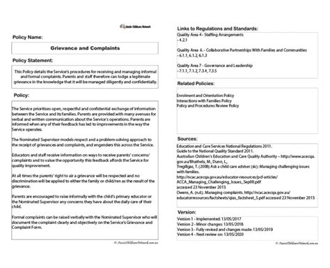 Policy Template Format