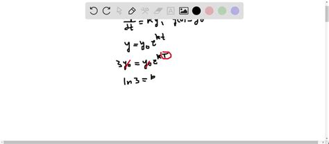 Solvedfind A Formula For The Tripling Time Of An Exponential Growth Model