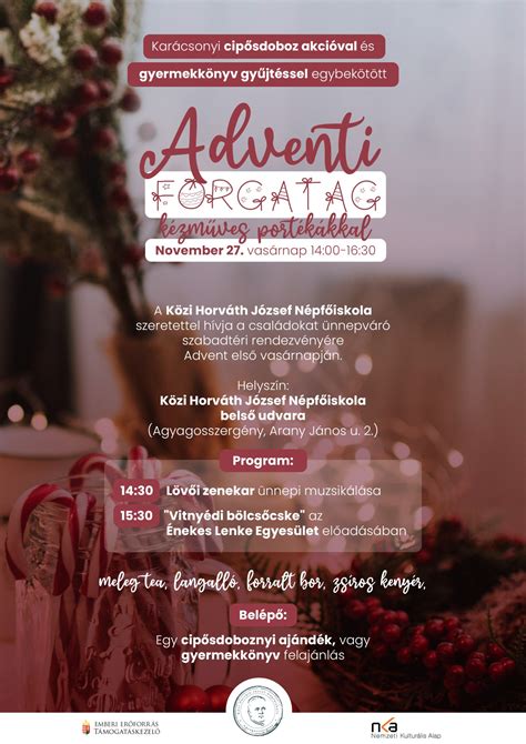 Programok Közi Horváth József Népfőiskola Agyagosszergény