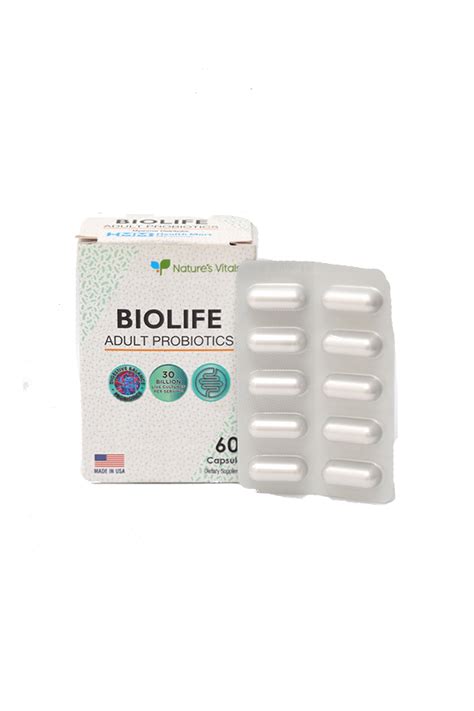 Natures Vitals Biolife Adult Probiotics 30 Billion Cap 10s Lifeplus