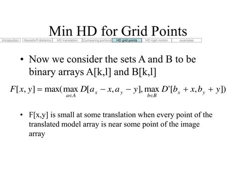 Ppt Chamfer Matching Hausdorff Distance Powerpoint Presentation Id