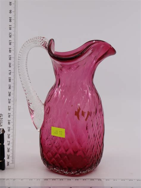 Lot Ruby Glass Jug