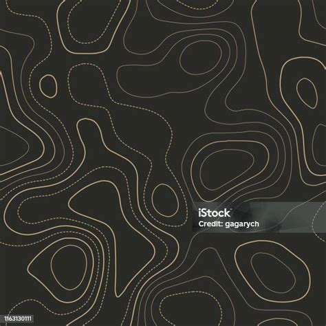 지형도 선입니다 가리기에 대한 스톡 벡터 아트 및 기타 이미지 가리기 갈색 기하 도형 Istock