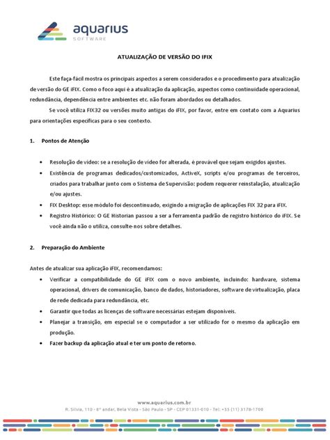 Ifix Atualizacao De Versao Do Ifix Download Grátis Pdf Software De