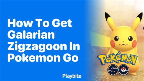 How To Get Galarian Zigzagoon In Pokemon Go Playbite