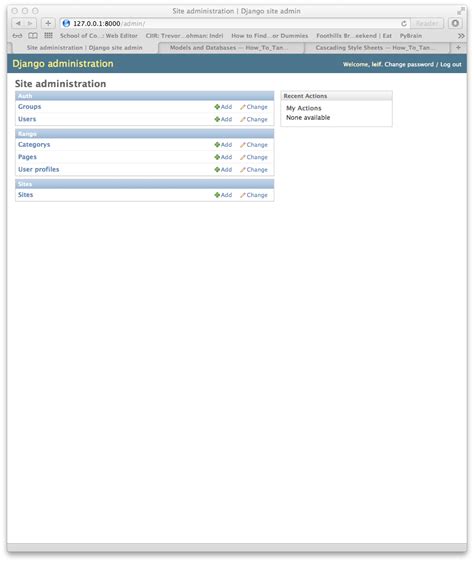 Models And Databases — Howtotangowithdjango 1 Documentation