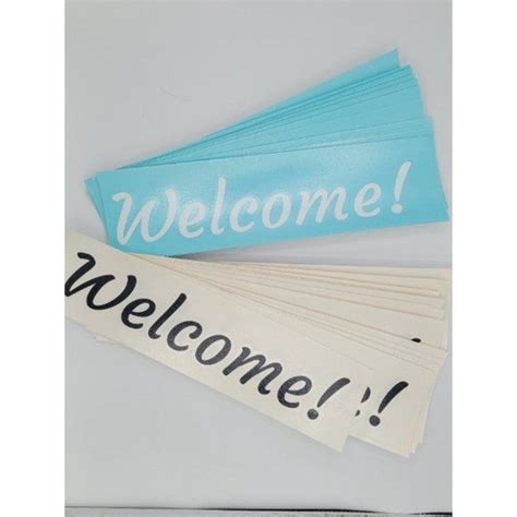 50 Vinyl Welcome Lettering With Transfer Tape Lettering Vinyl