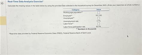 solved real time data analysis exercise calculate the