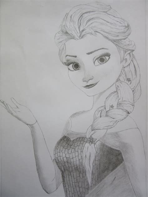 Sketch Of Elsa Character R Sketch