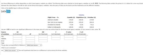Solved Are There Differences In Airfare Depending On Which Chegg