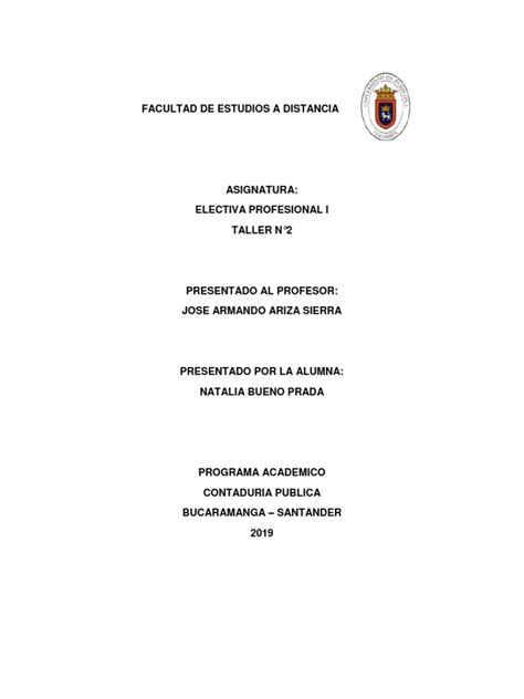 Taller 2 Fundamentos De Mercadeo Descargar Gratis Pdf Marketing