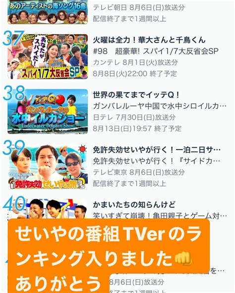 せいやさんのインスタグラム写真 せいやinstagram「ありがとうございます😊」8月7日 17時20分 Seiyashimofuri