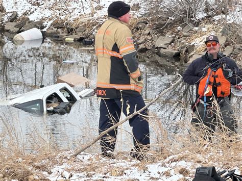 No Injuries Reported After Truck Rolls Into Loveland Pond Loveland