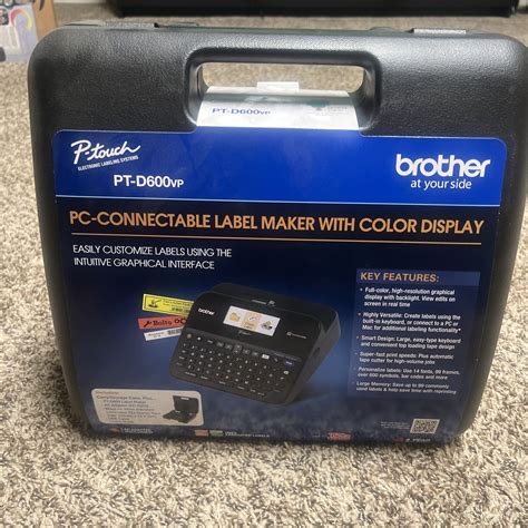 Brother P Touch PT D600VP PC Connectable Label Maker With Color Display