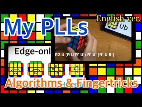 My PLLs All 21 PLL Algorithms Fingertricks YouTube