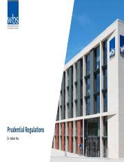 Understanding Financial Regulations: Prudential Regulations & | Course Hero