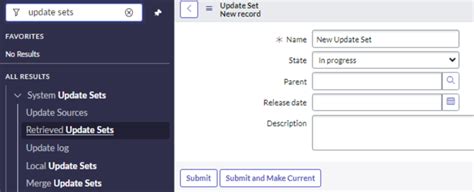 Servicenow Update Sets