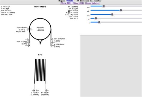 Rf Inductor Calculator The Dxzone
