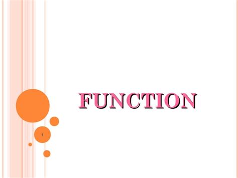 Functions In C Ppt Ppt