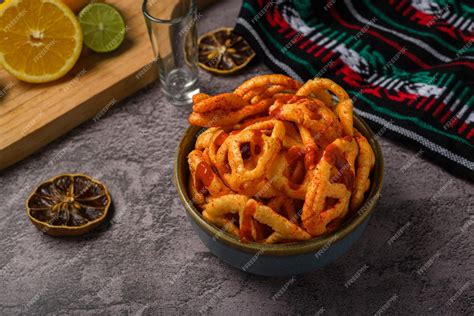 Premium Photo Fried Mexican Wheat Chips With Hot Sauce Duritos