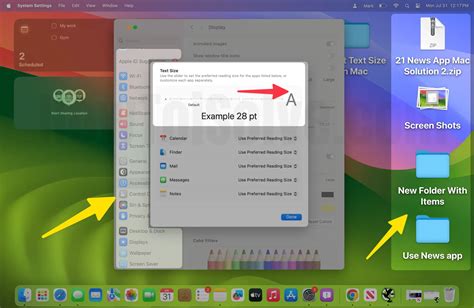 Change Desktop Icon Size And Grid Spacing On Mac Sonoma
