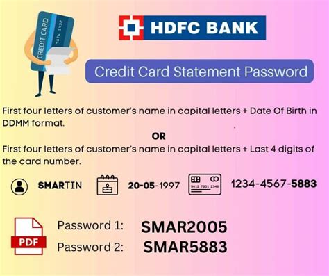 How To Open HDFC Credit Card Statement PDF Password