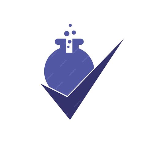 Premium Vector Lab Check Vector Logo Design Lab Check Verified Logo Vector Icon Illustration