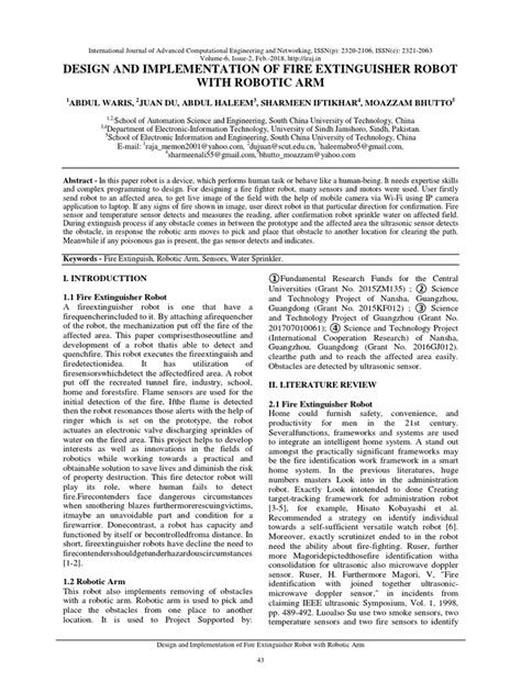 proposal of robot thesis pdf robotics robot