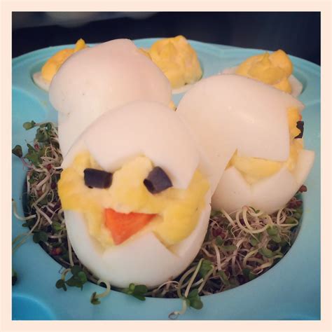 Meanderings Menu Plan Deviled Egg Peeps