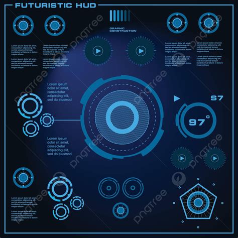 Futuristic Virtual Graphic Touch User Interface System Hi Tech Input
