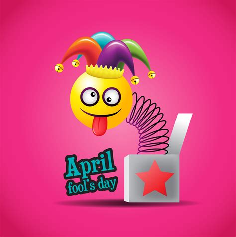 April Fools Day Jack In The Box Sign 833309 Vector Art At Vecteezy