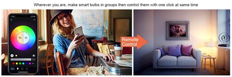 Smart Light Bulbs Wifi Led Bulb Globe Voice And Remote Control Dimmable