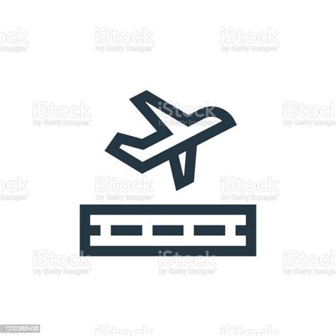 공항 벡터 아이콘입니다 공항 편집 가능한 스트로크 웹 및 모바일 앱 로고 인쇄 매체에 사용하기 위한 공항 선형 기호입니다 얇은 선 그림 벡터 격리 된 윤곽선 도면입니다