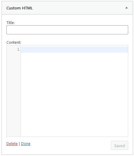 custom html widget edublogs help and support