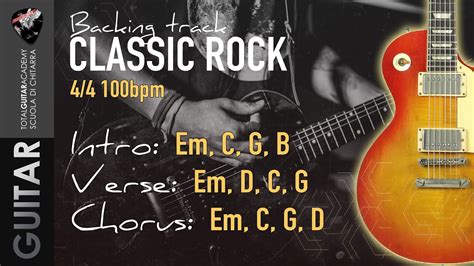 Classic Rock Backing Track E Minor Youtube