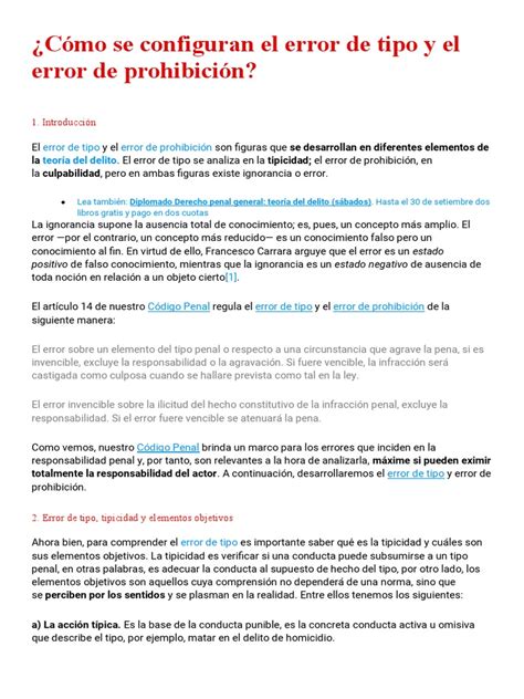 Como Se Configura El Error De Tipo Pdf