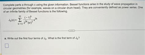 solved complete parts a through c ﻿using the given