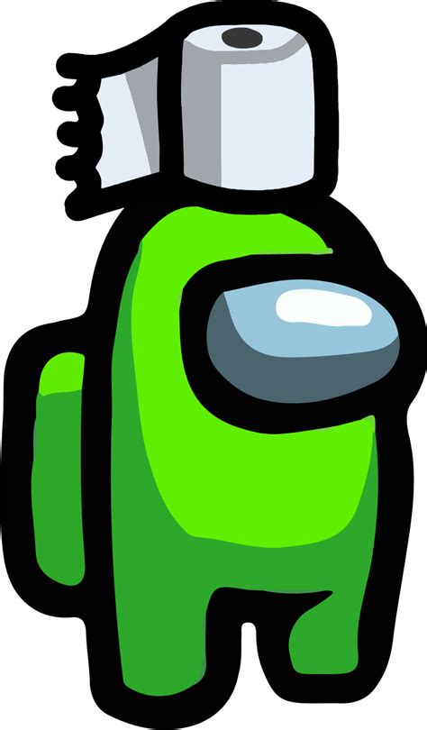 Among Us Lime Toilet Paper Hat Png 01 Imagens Png Fotos Desenhos